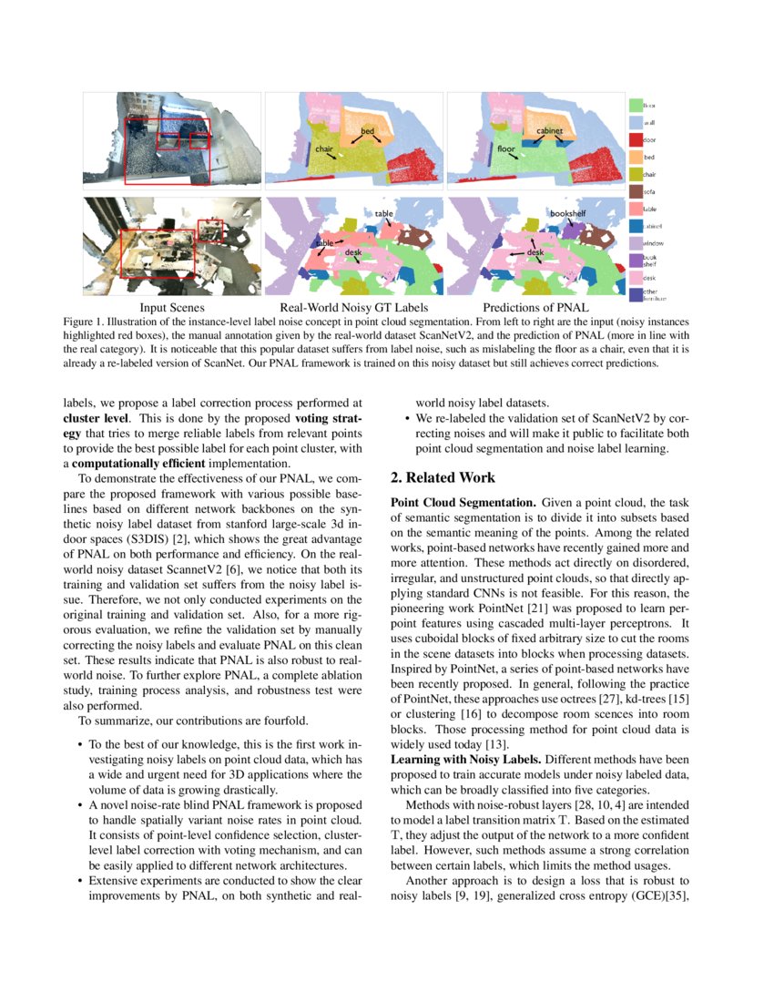 Learning with Noisy Labels for Robust Point Cloud Segmentation | DeepAI