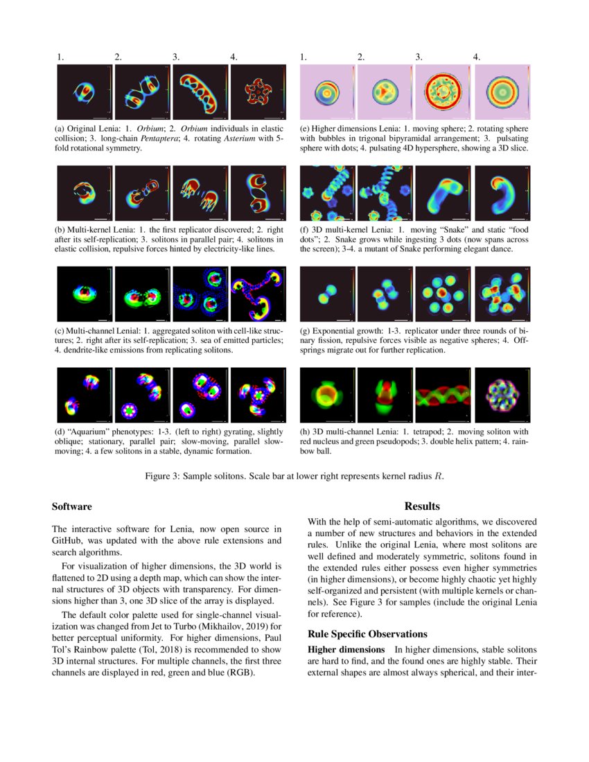 Lenia and Expanded Universe | DeepAI