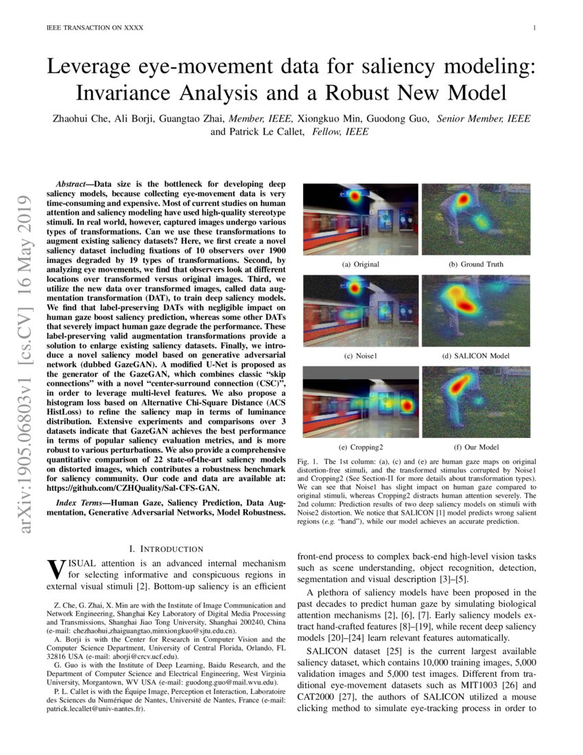 Leverage eye-movement data for saliency modeling: Invariance Analysis and a Robust New Model ...