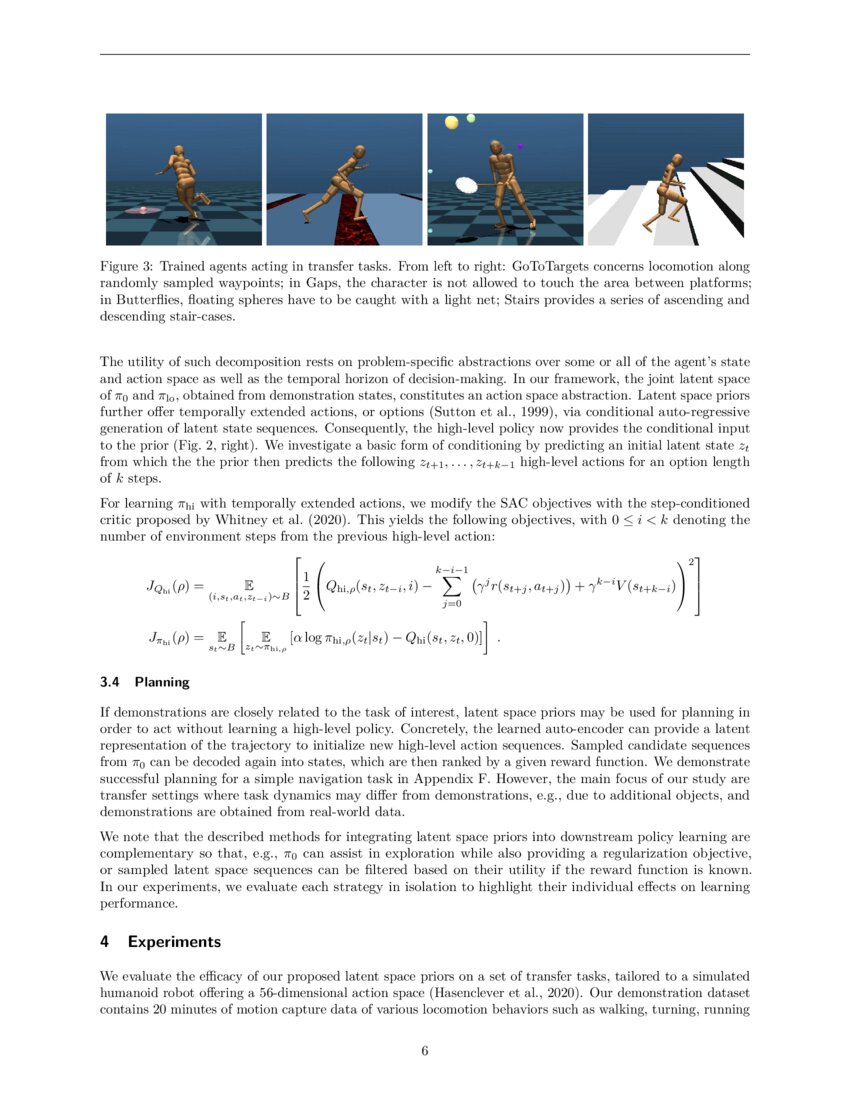Leveraging Demonstrations with Latent Space Priors | DeepAI