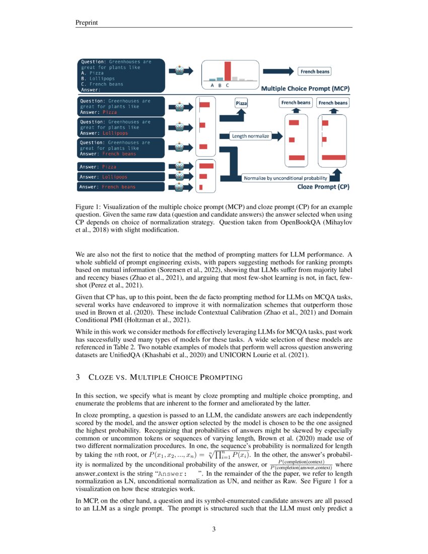 Leveraging Large Language Models for Multiple Choice Question Answering ... Leveraging Large Language Models for Multiple Choice Question Answering ...