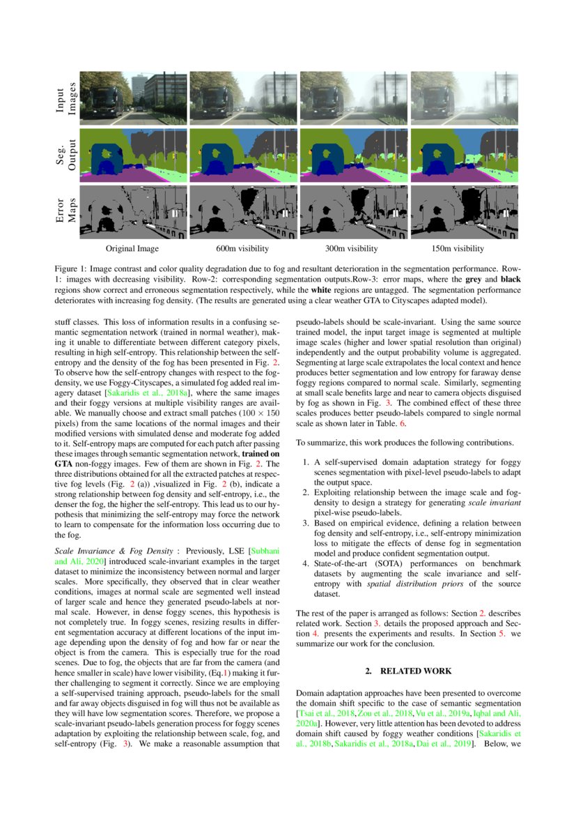 Leveraging Scale-Invariance and Uncertainity with Self-Supervised Domain Adaptation for Semantic ...