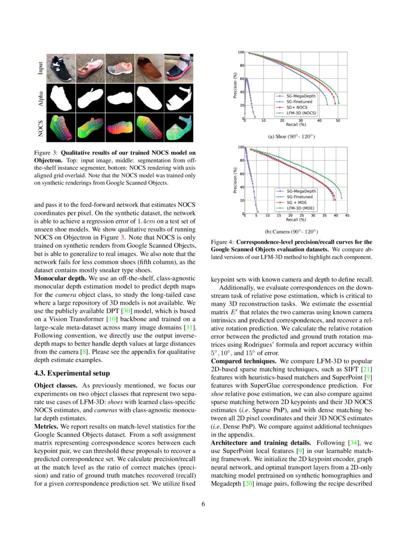 Lfm 3d Learnable Feature Matching Across Wide Baselines Using 3d Signals Deepai
