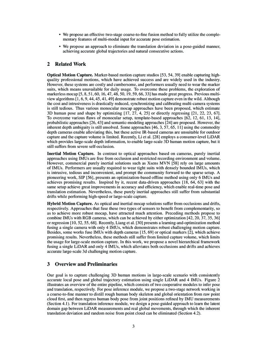 LiDAR-aid Inertial Poser: Large-scale Human Motion Capture by Sparse Inertial and LiDAR Sensors ...