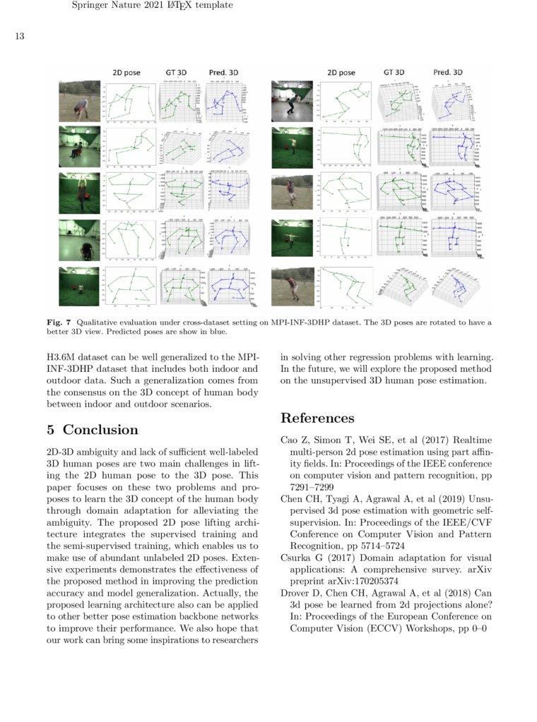 Lifting 2D Human Pose to 3D with Domain Adapted 3D Body Concept | DeepAI