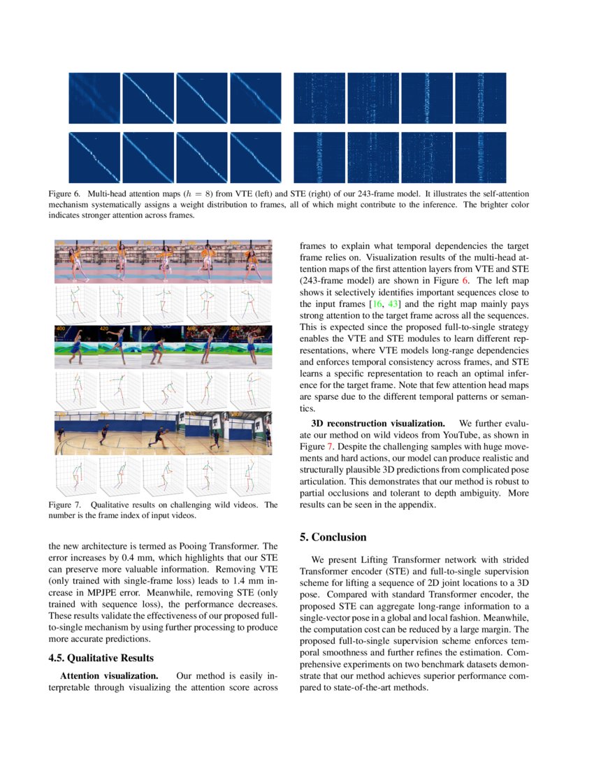 Lifting Transformer For 3d Human Pose Estimation In Video Deepai