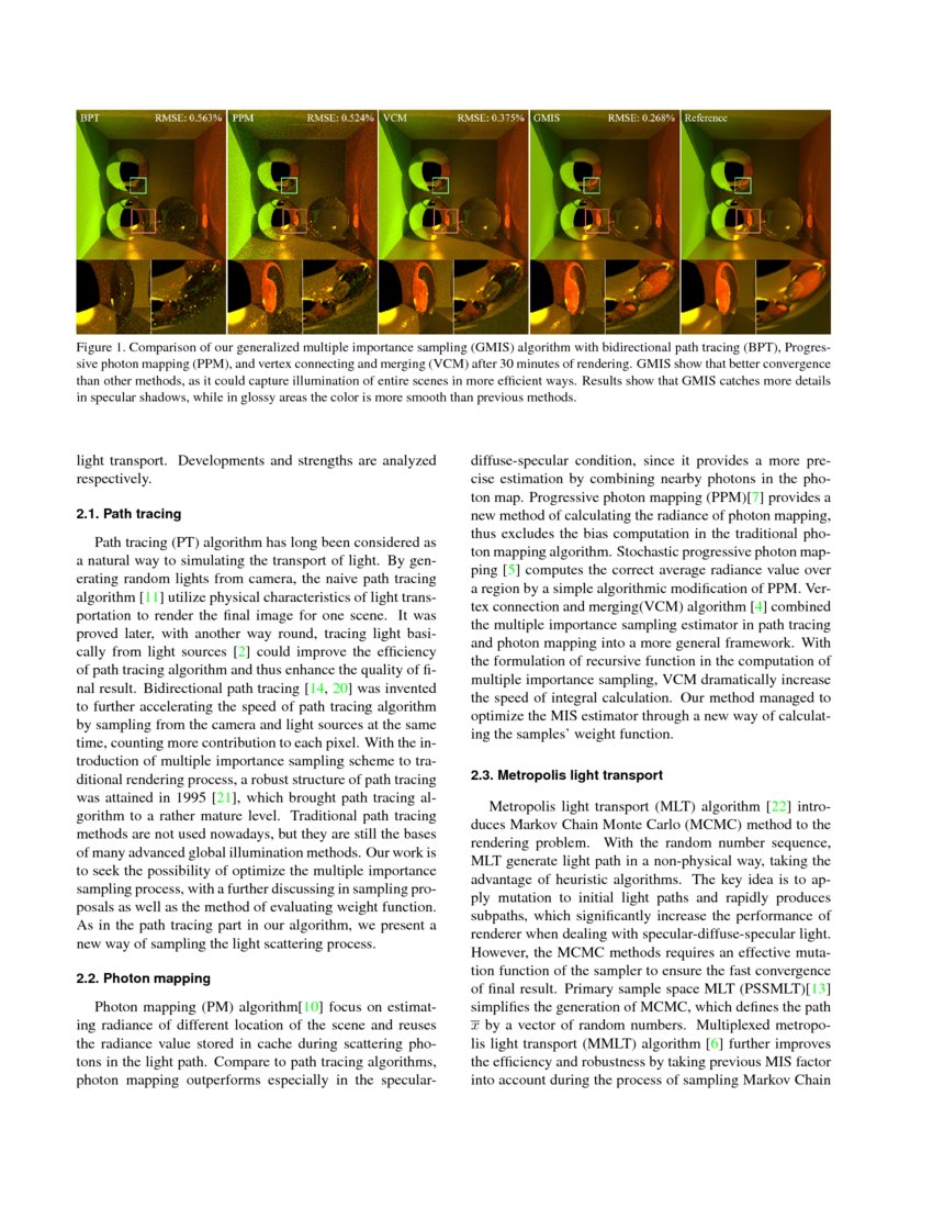Light Transport Simulation via Generalized Multiple Importance Sampling ...