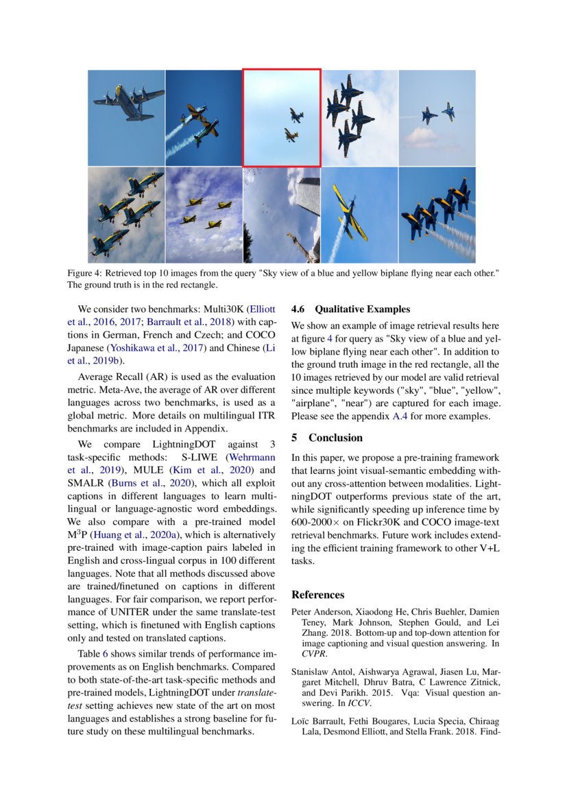 LightningDOT: Pre-training Visual-Semantic Embeddings for Real-Time Image-Text Retrieval | DeepAI