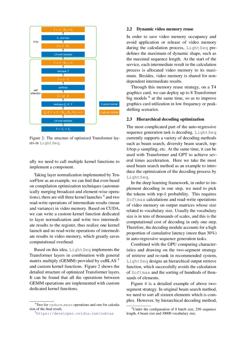 LightSeq: A High Performance Inference Library for Transformers | DeepAI