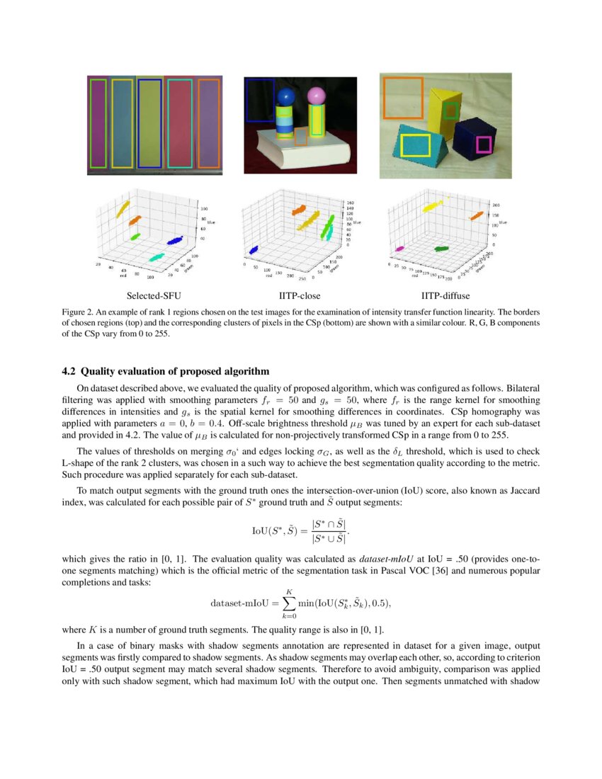 Linear colour segmentation revisited | DeepAI