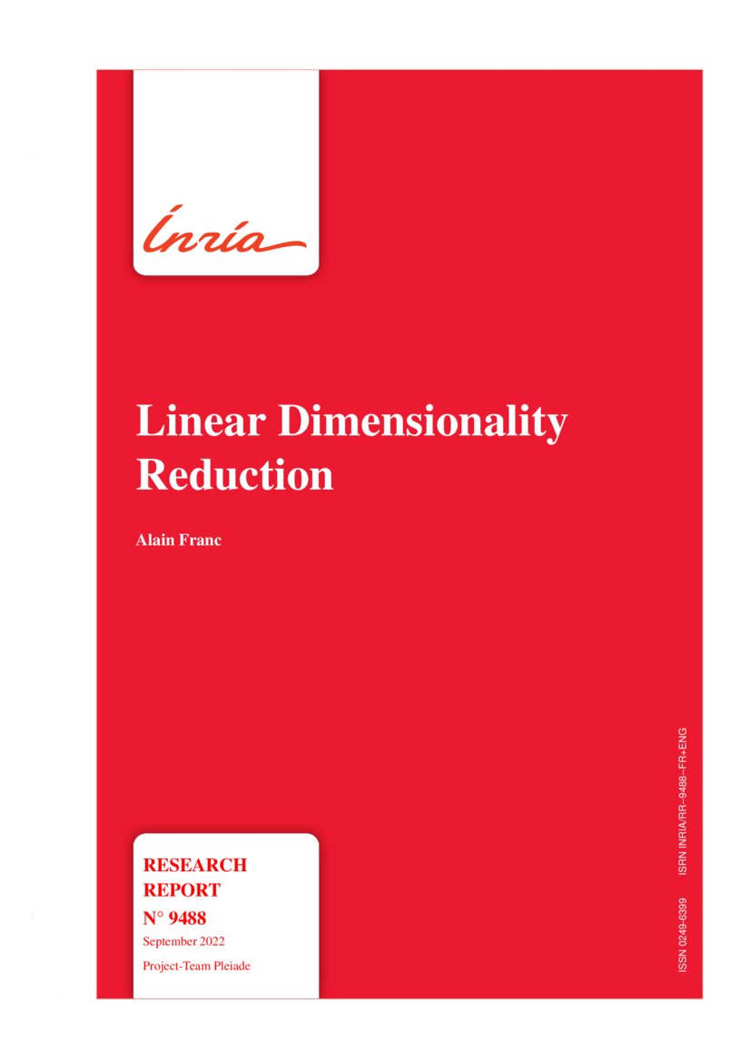 Linear Dimensionality Reduction Deepai 4572
