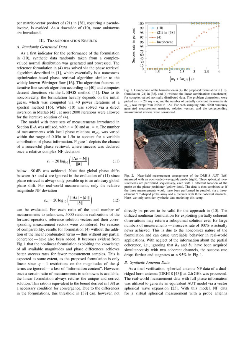 Linear Phase Retrieval For Near Field Measurements With Locally Known Phase Relations Deepai