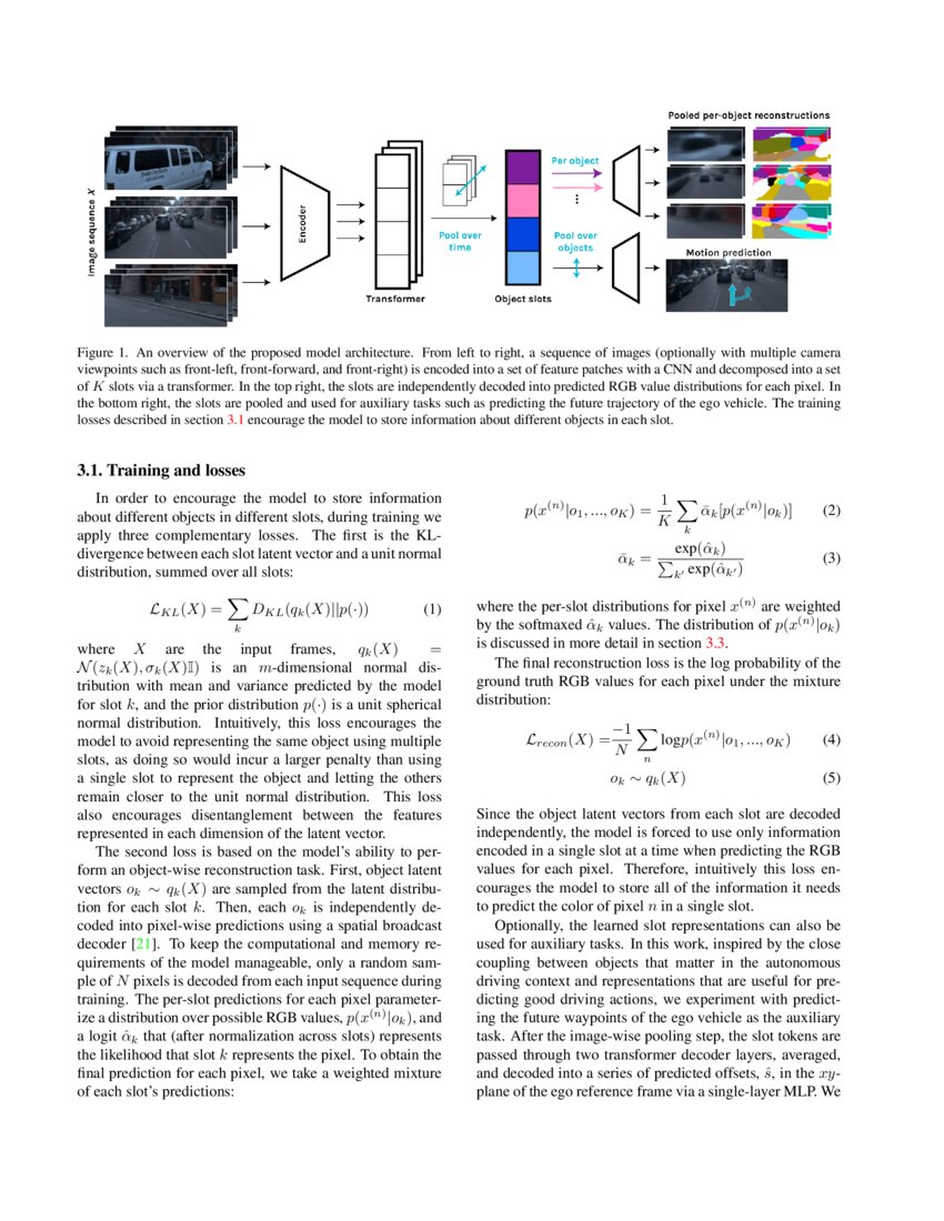 Linking Vision And Motion For Self Supervised Object Centric Perception Deepai