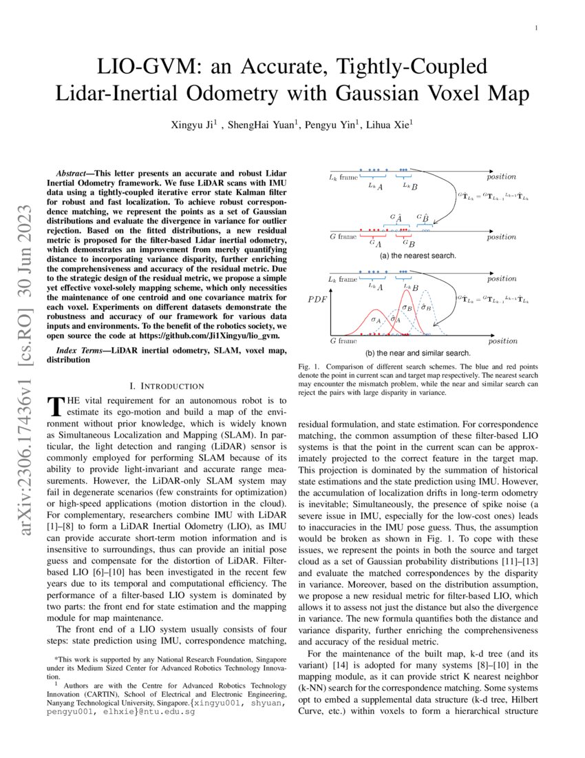 Lio Gvm An Accurate Tightly Coupled Lidar Inertial Odometry With Gaussian Voxel Map Deepai
