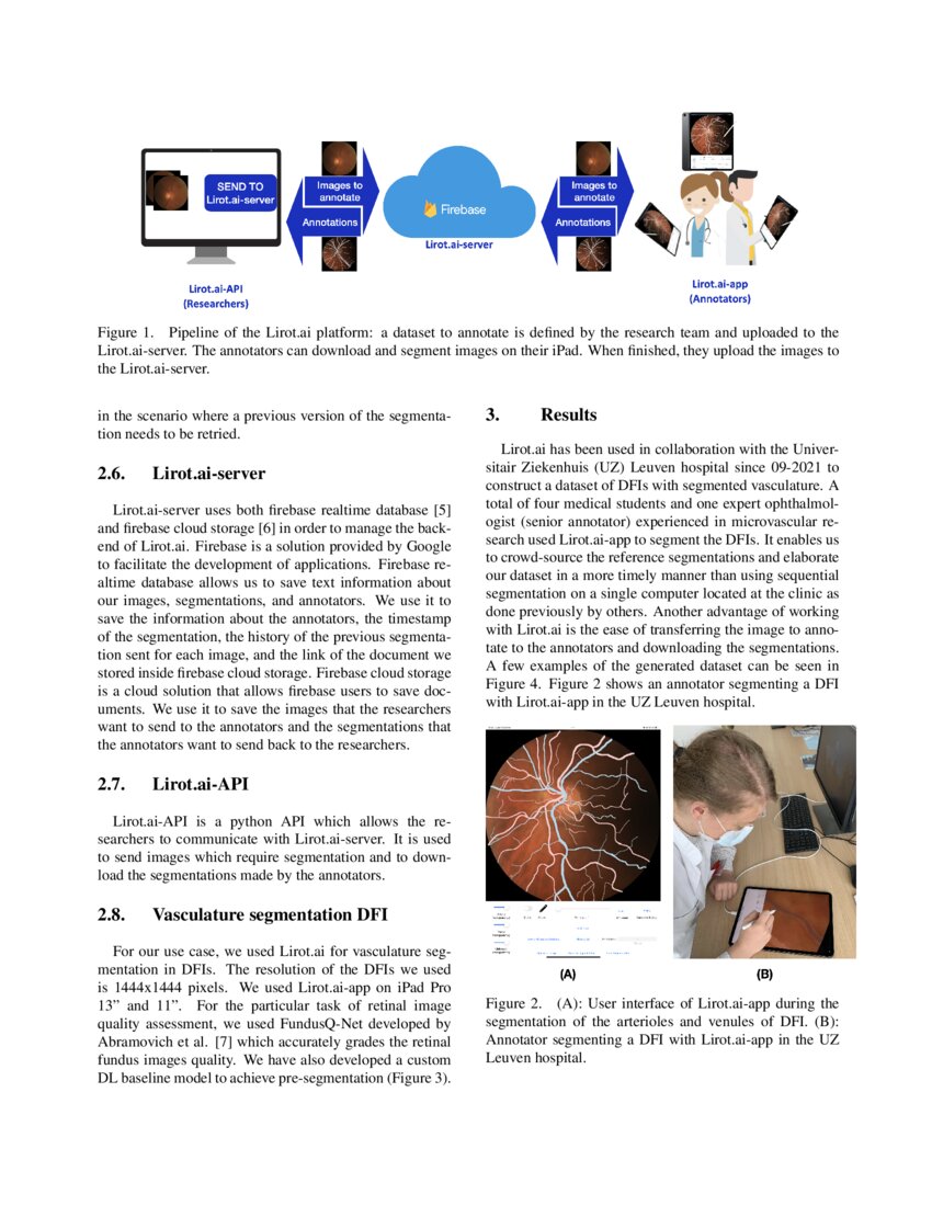 Lirot.ai: A Novel Platform for Crowd-Sourcing Retinal Image ...