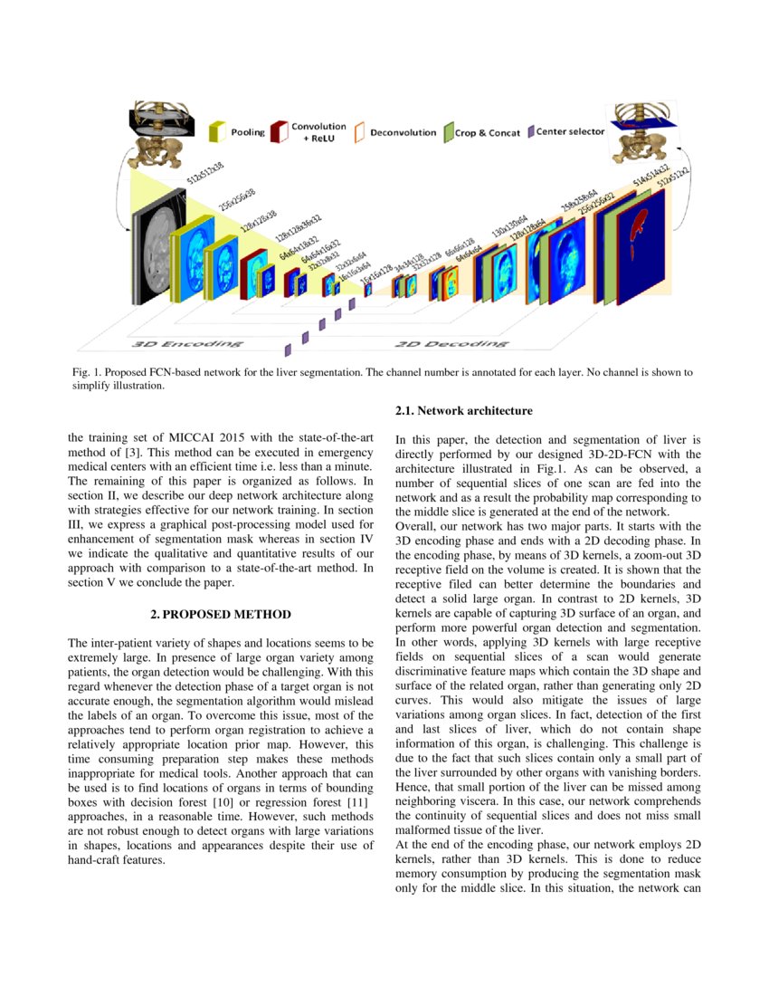 Liver segmentation in CT images using three dimensional to two dimensional fully convolutional ...