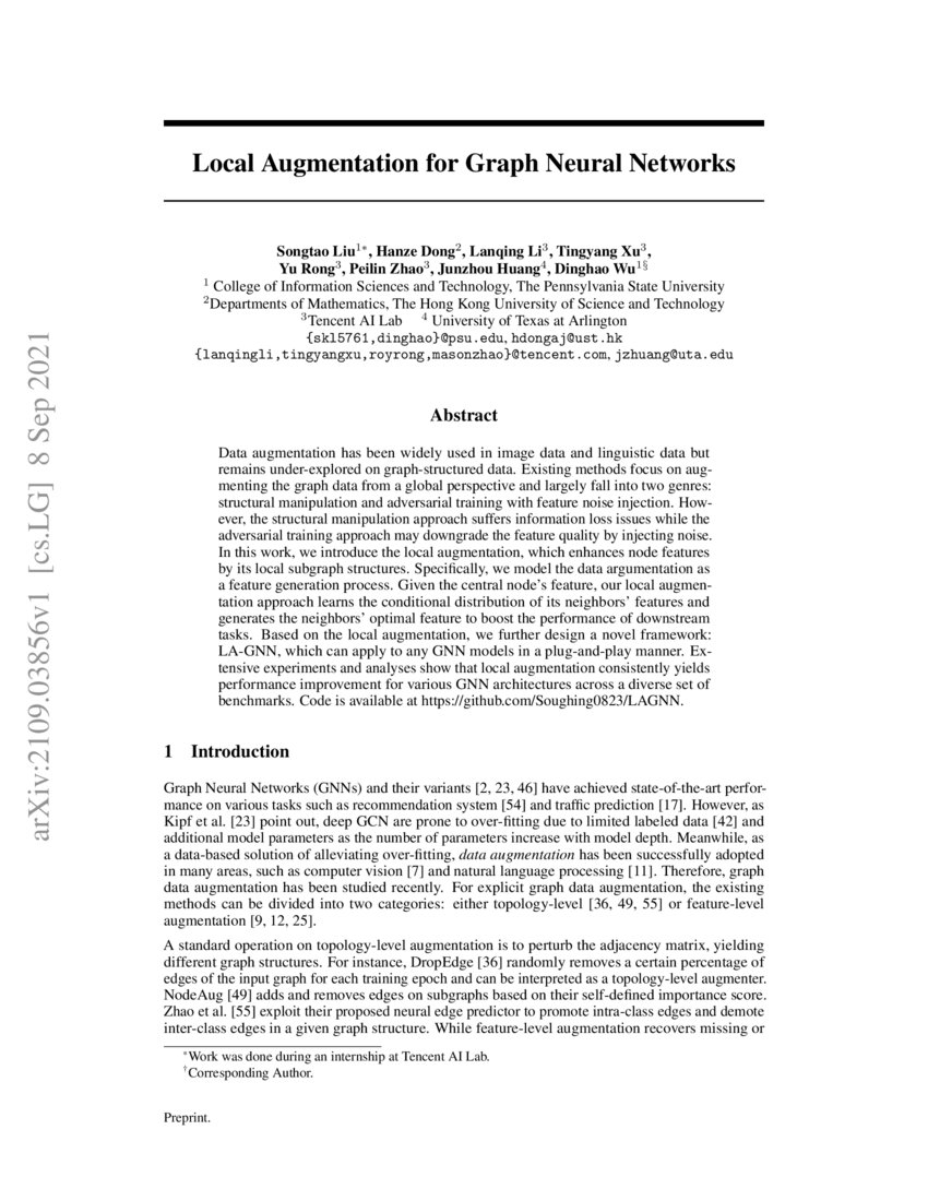 Local Augmentation for Graph Neural Networks | DeepAI