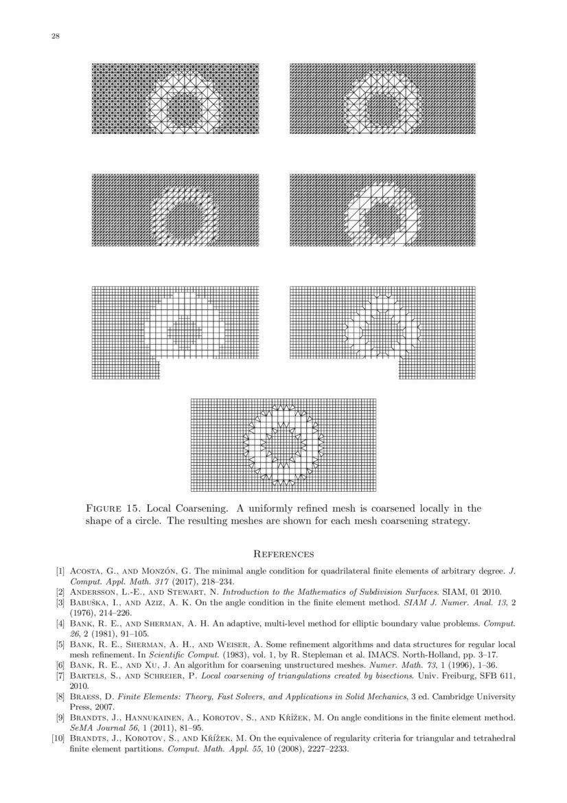 Local Coarsening Algorithms on Adaptively Refined Meshes in 2D and ...