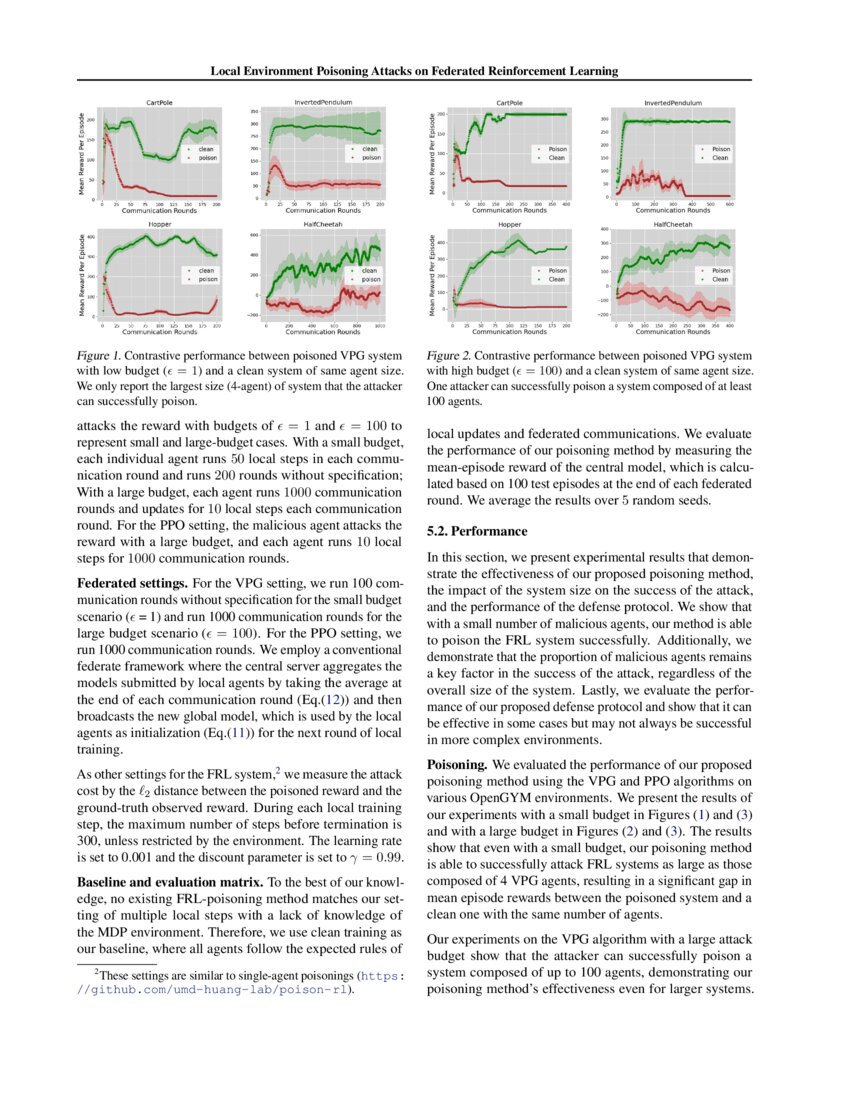 Local Environment Poisoning Attacks on Federated Reinforcement Learning ... Local Environment Poisoning Attacks on Federated Reinforcement Learning ...