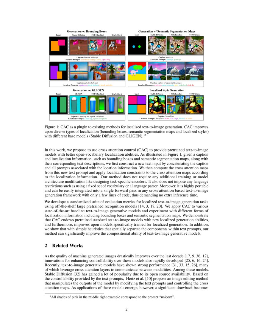 Localized Text-to-Image Generation for Free via Cross Attention Control | DeepAI
