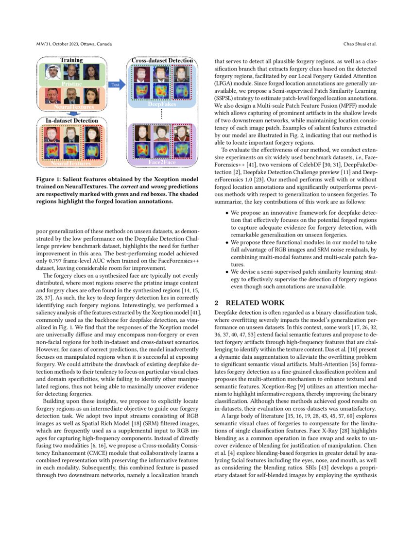 Locate and Verify: A Two-Stream Network for Improved Deepfake Detection | DeepAI