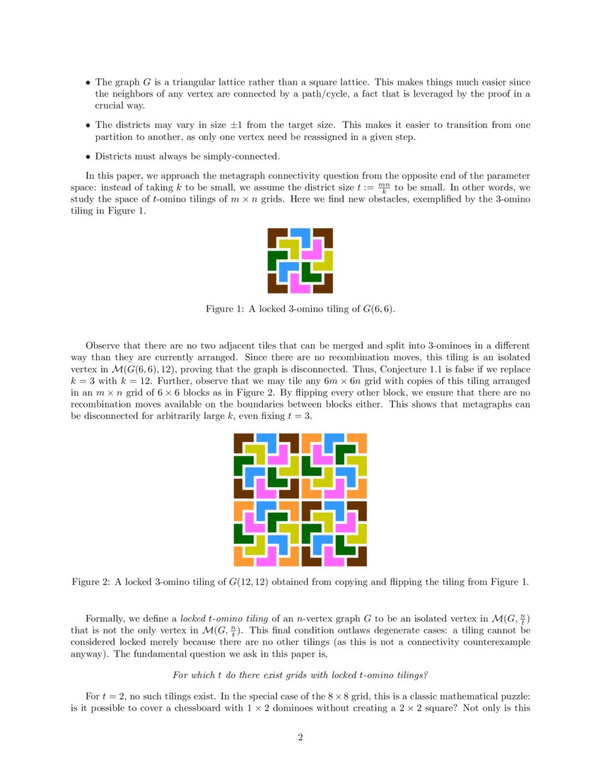 Locked Polyomino Tilings | DeepAI