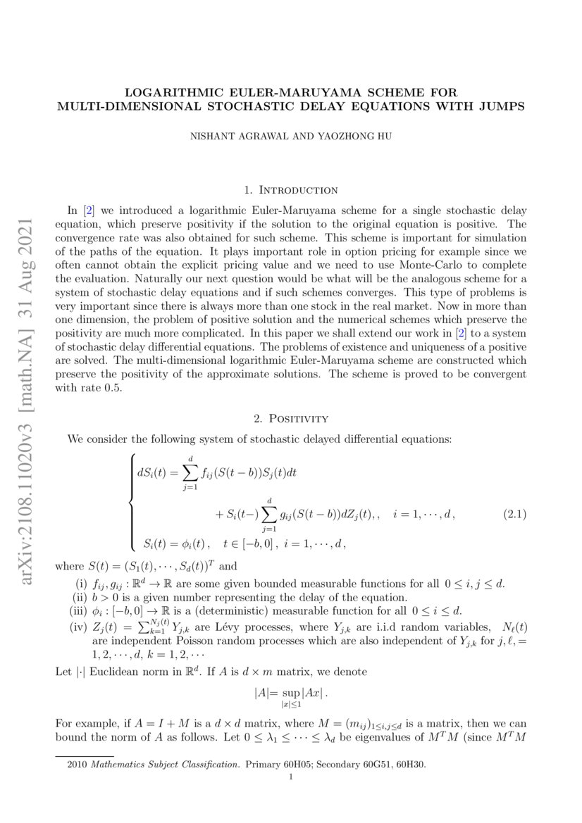 Logarithmic Euler Maruyama Scheme For Multi Dimensional Stochastic Delay Differential Equation