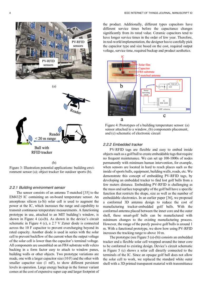 Long range battery-less PV-powered RFID tag sensors | DeepAI