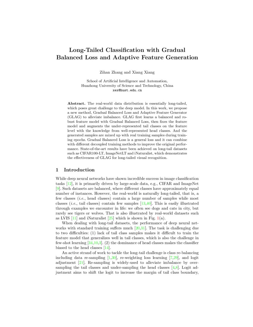 Long Tailed Classification With Gradual Balanced Loss And Adaptive