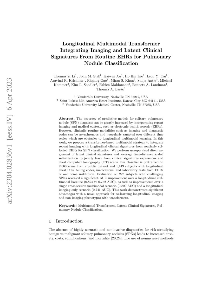 Longitudinal Multimodal Transformer Integrating Imaging and Latent ...