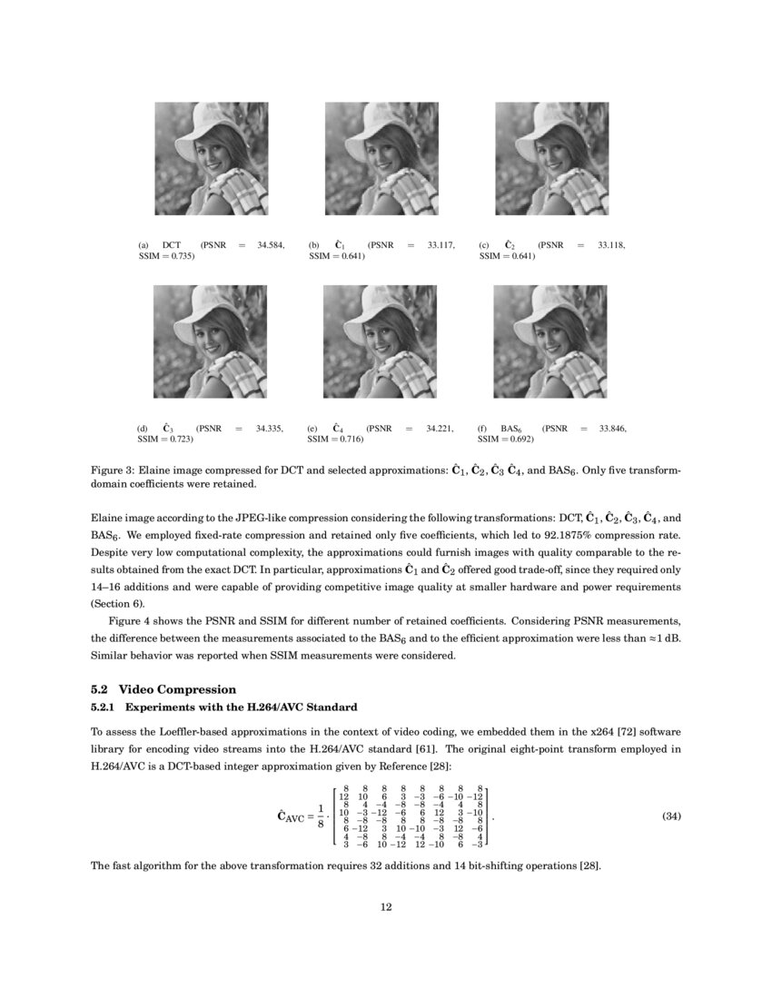 Low Complexity Loeffler Dct Approximations For Image And Video Coding Deepai 8791