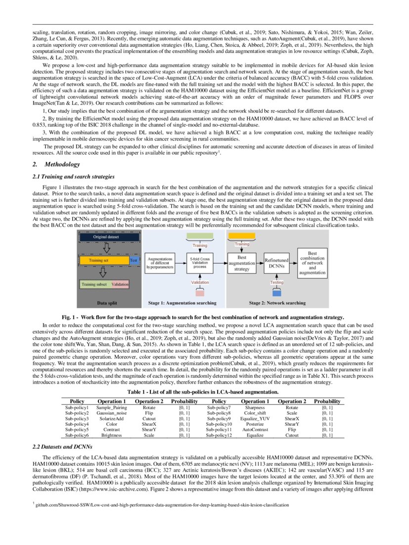 Low Cost And High Performance Data Augmentation For Deep Learning Based