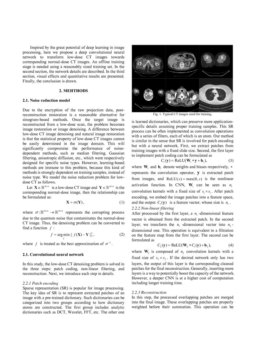 Low-dose CT denoising with convolutional neural network | DeepAI