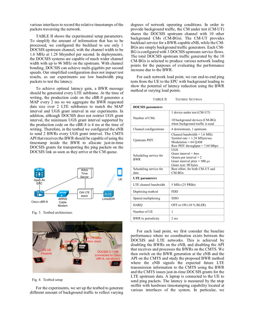 Low Latency Techniques for Mobile Backhaul over DOCSIS | DeepAI
