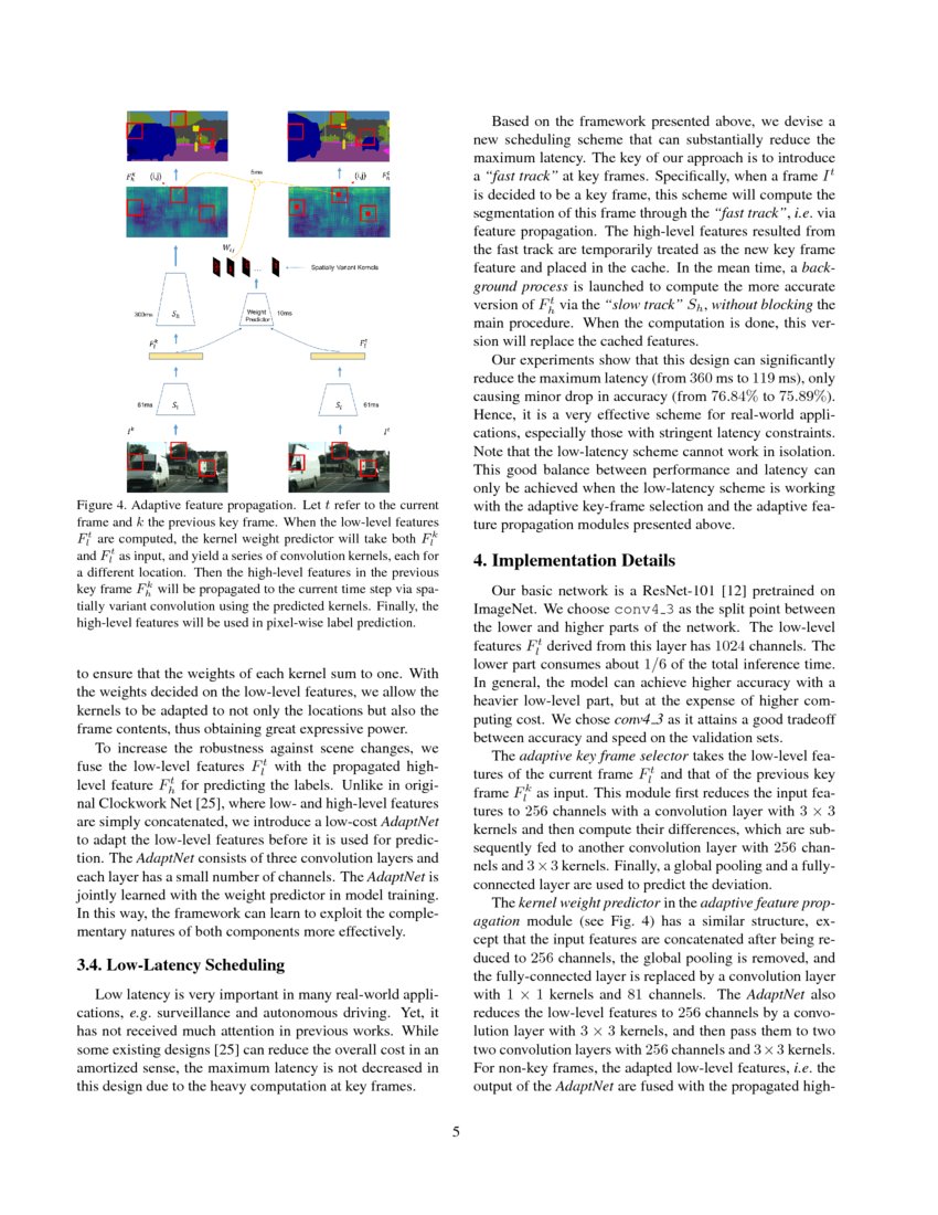Low Latency Video Semantic Segmentation Deepai