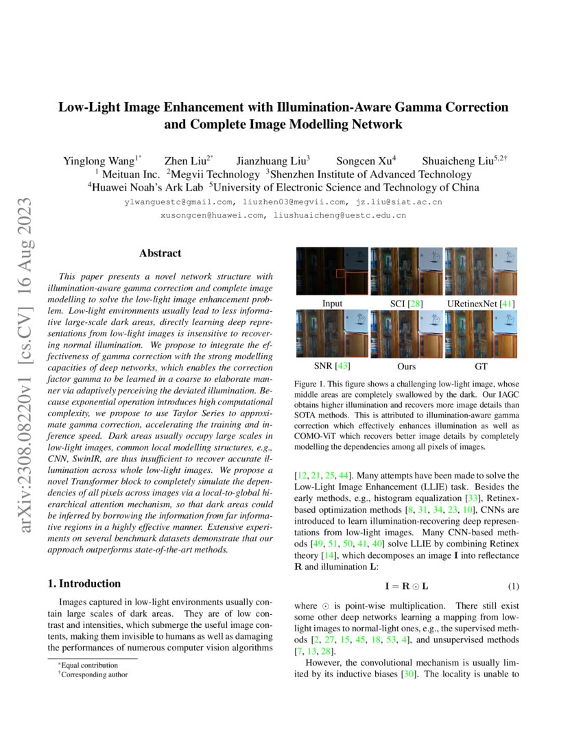Low-Light Image Enhancement with Illumination-Aware Gamma Correction and Complete Image ...