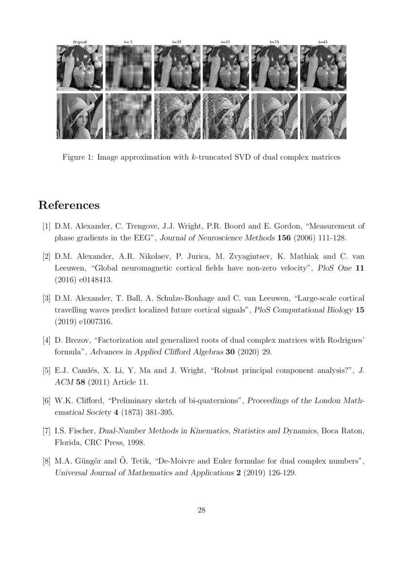 Low Rank Approximation Of Dual Complex Matrices Deepai