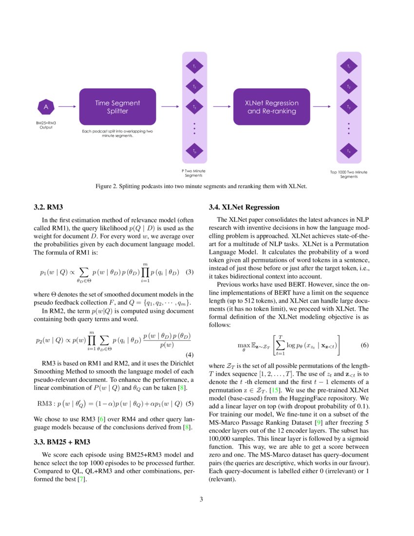LRG at TREC 2020: Document Ranking with XLNet-Based Models | DeepAI