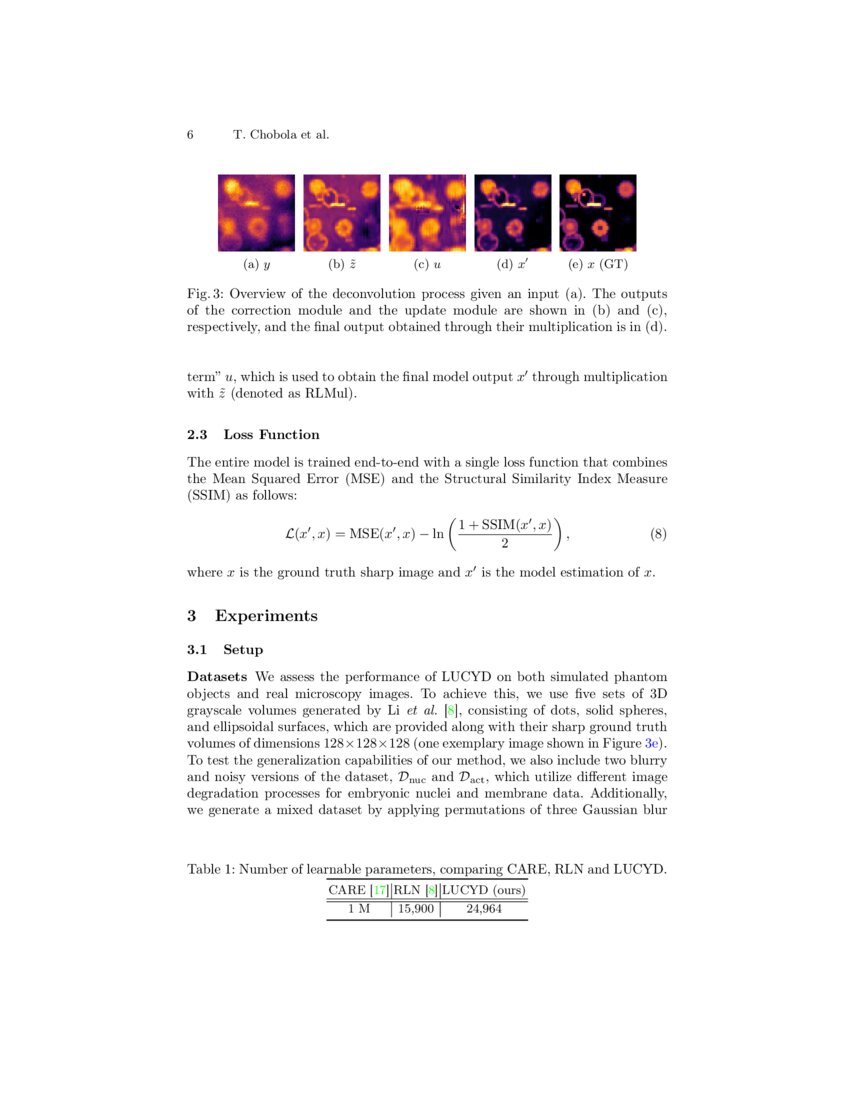 LUCYD: A Feature-Driven Richardson-Lucy Deconvolution Network | DeepAI