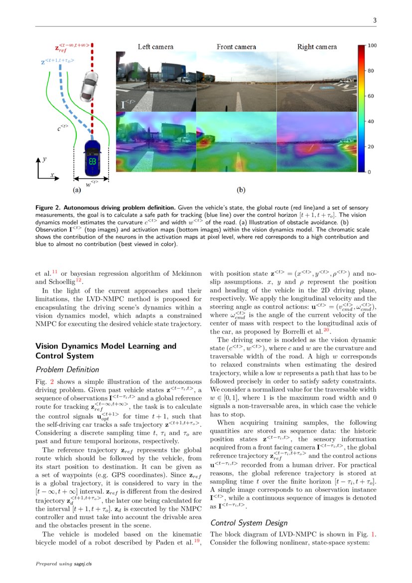 LVD-NMPC: A Learning-based Vision Dynamics Approach to Nonlinear Model ... LVD-NMPC: A Learning-based Vision Dynamics Approach to Nonlinear Model ...
