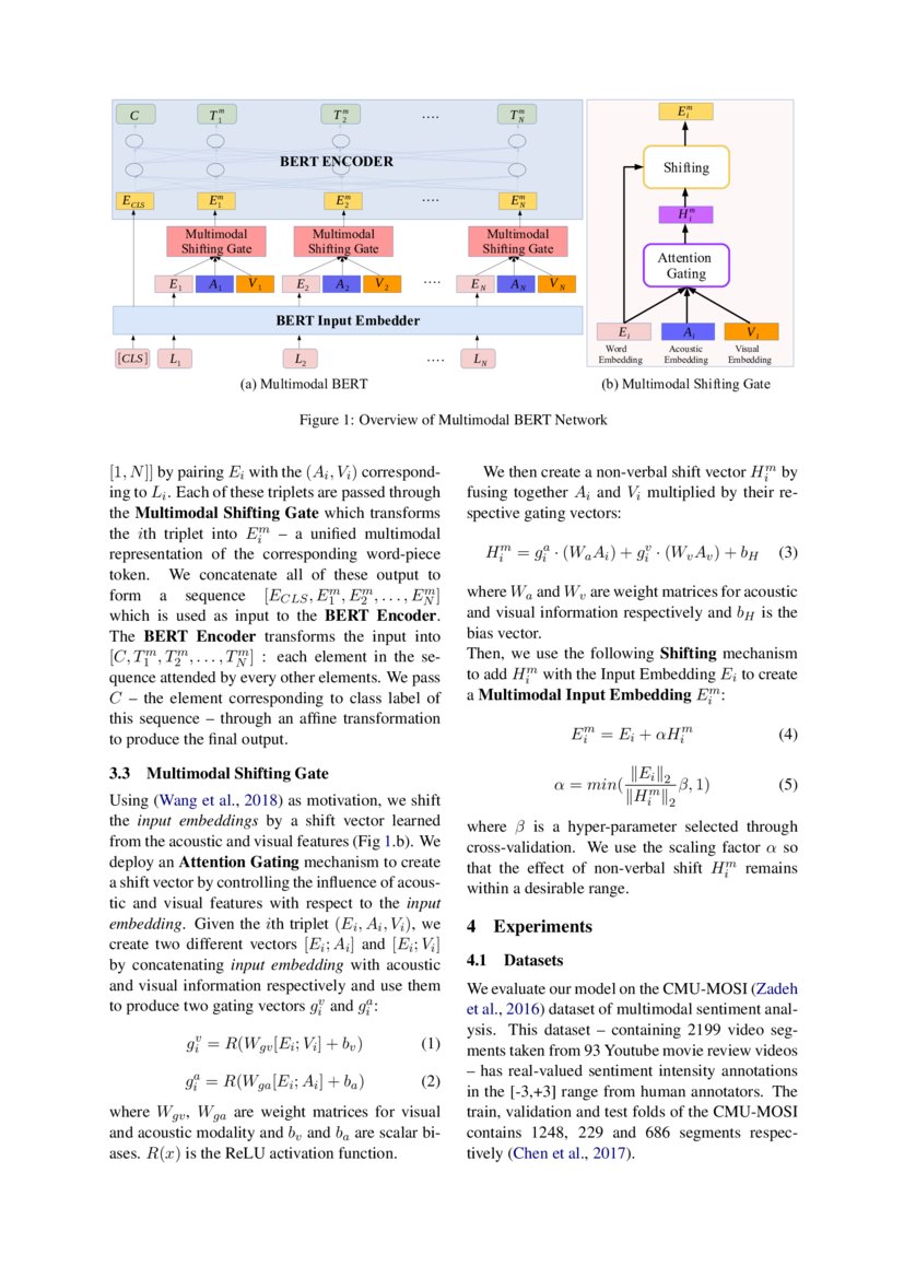 M-BERT: Injecting Multimodal Information in the BERT Structure | DeepAI