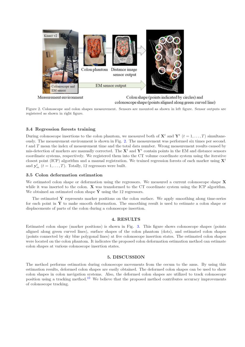 Machine learning-based colon deformation estimation method for colonoscope tracking | DeepAI