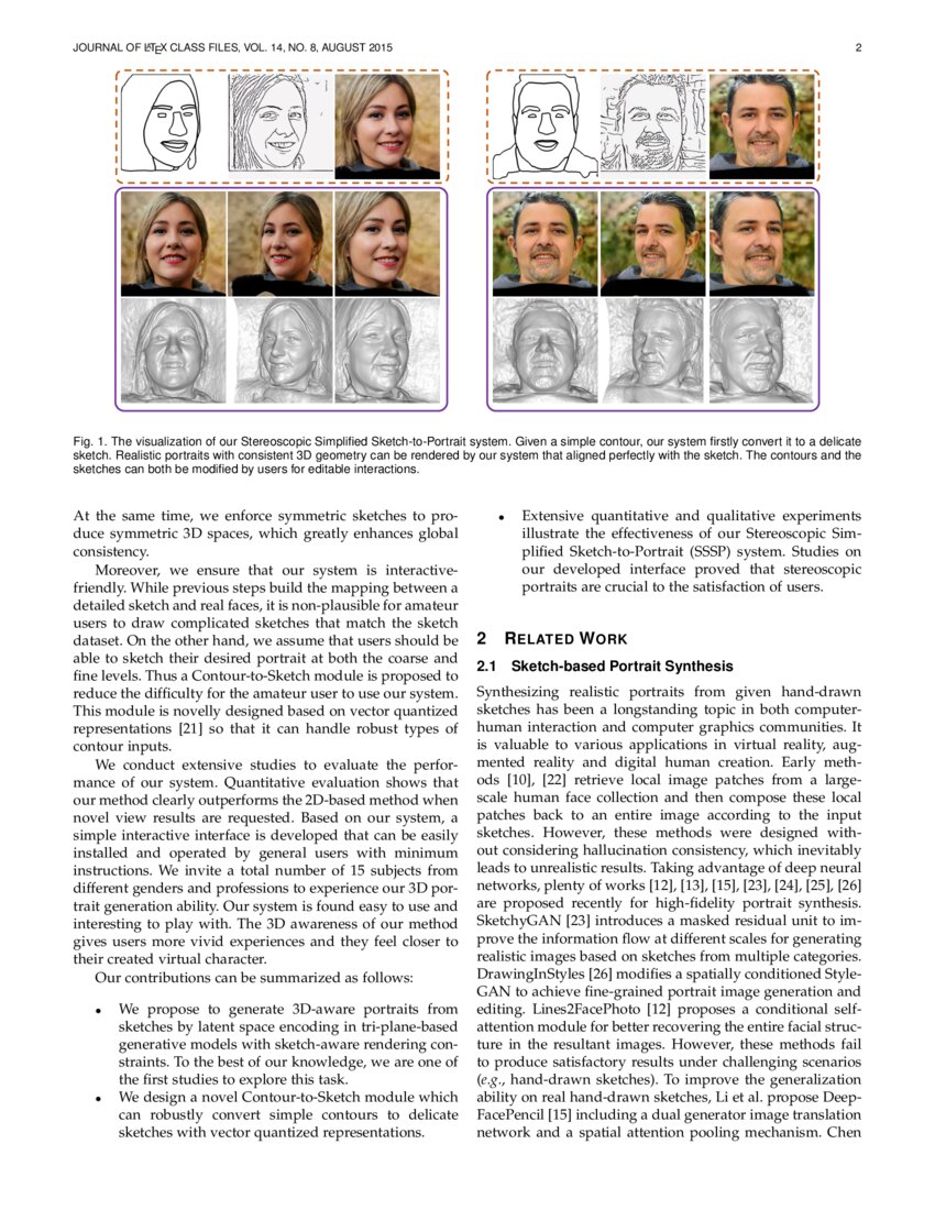 Make Your Brief Stroke Real and Stereoscopic: 3D-Aware Simplified ...