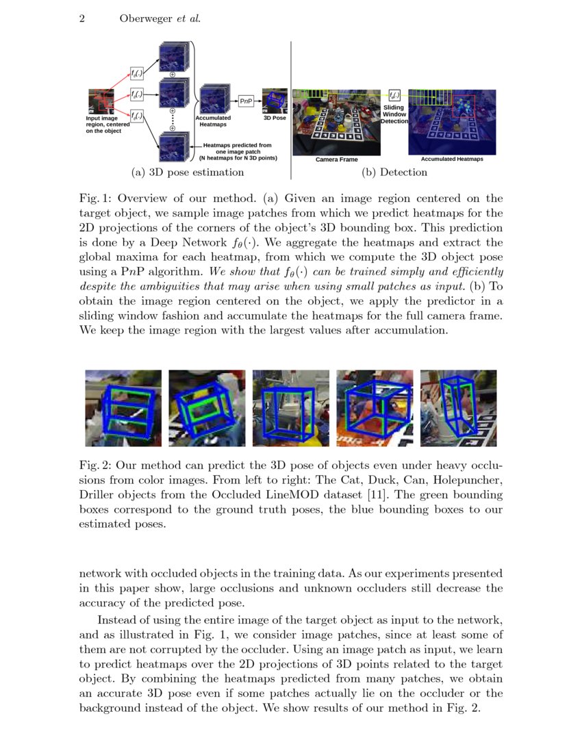 Making Deep Heatmaps Robust to Partial Occlusions for 3D Object Pose Estimation | DeepAI