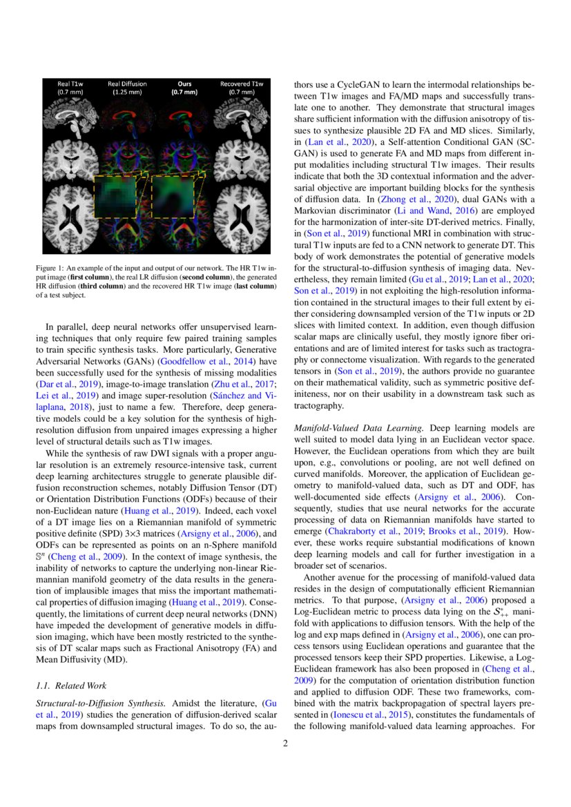 Manifold-aware Synthesis of High-resolution Diffusion from Structural ...
