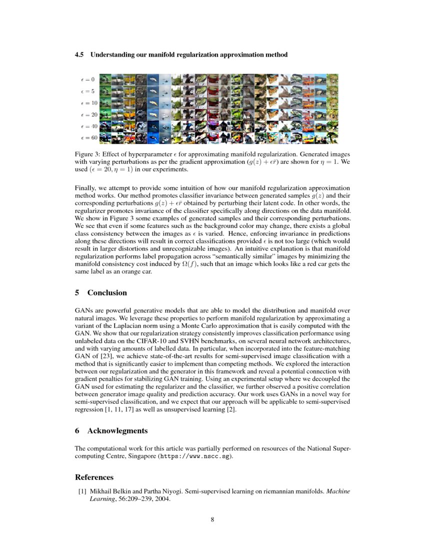 Manifold regularization with GANs for semi-supervised learning | DeepAI Manifold regularization with GANs for semi-supervised learning | DeepAI