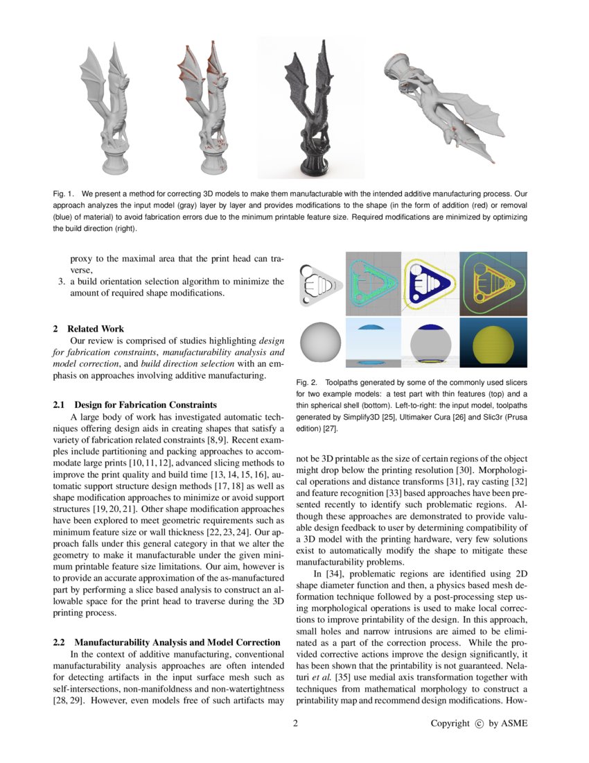 Manufacturability Oriented Model Correction And Build Direction Optimization For Additive