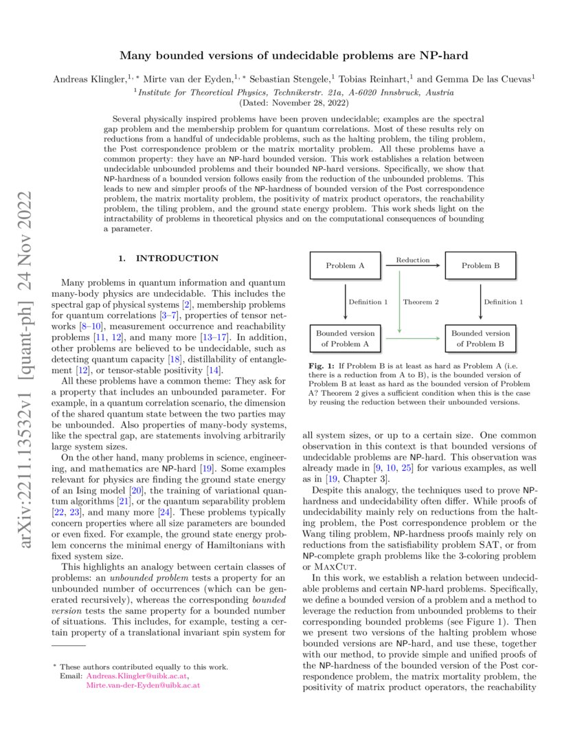 Many Bounded Versions Of Undecidable Problems Are Np Hard Deepai