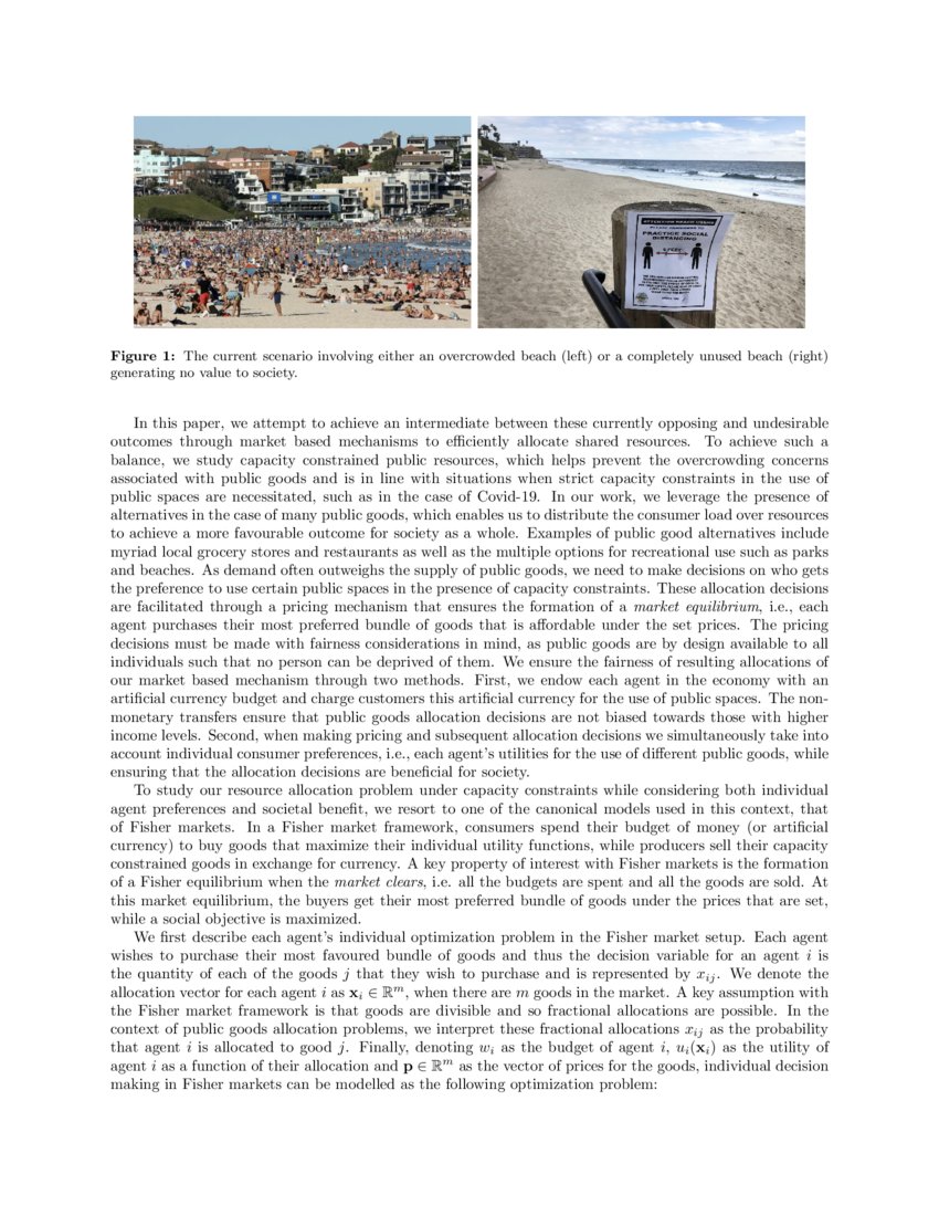 Markets for Efficient Public Good Allocation | DeepAI