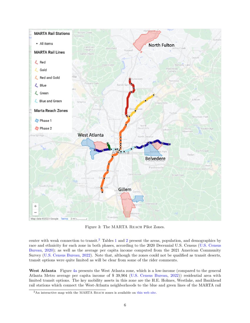 MARTA Reach: Piloting an On-Demand Multimodal Transit System in Atlanta ...